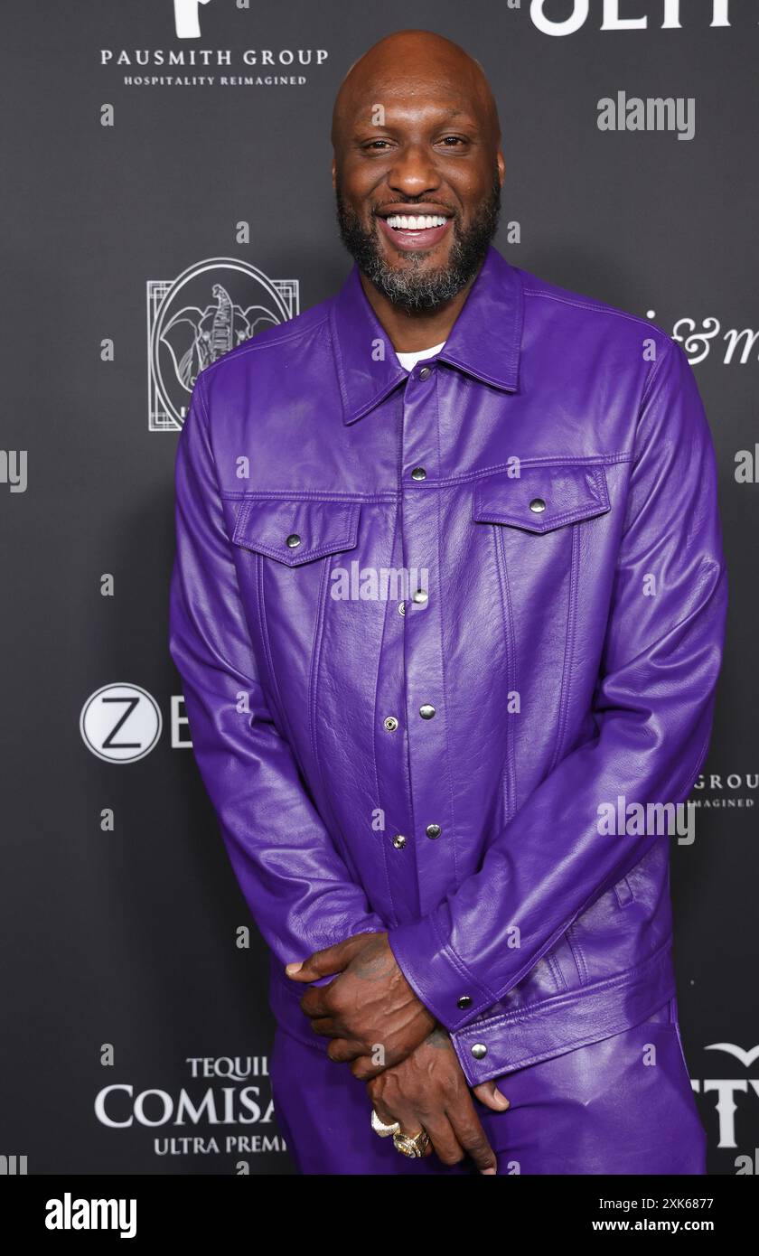VENICE, CA- JULY 20: Lamar Odom at 'A Night with Whoopi' Celebrating ...
