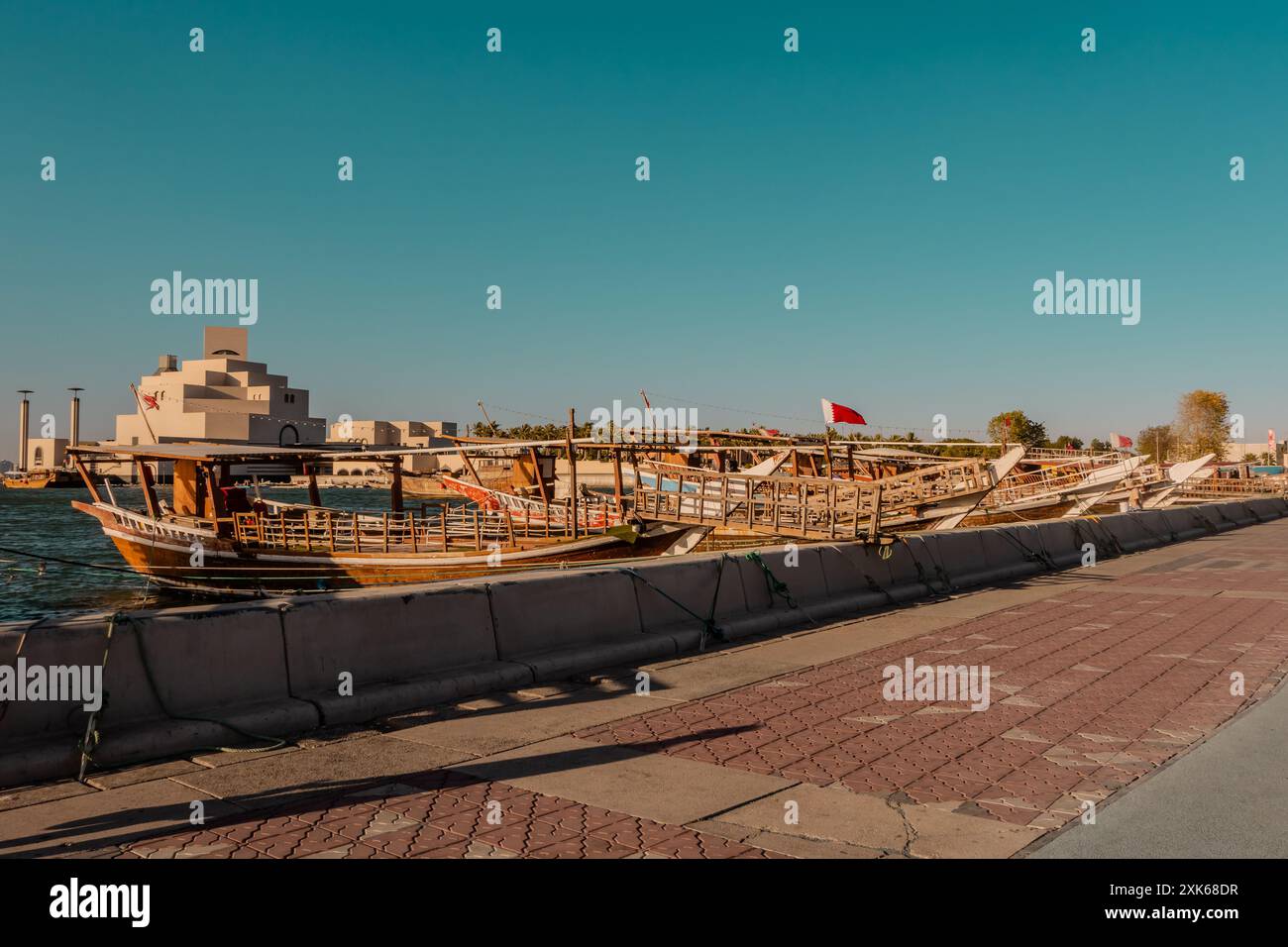 Doha, Qatar - May 19 , 2024 - panoramic view of the Museum of Islamic ...