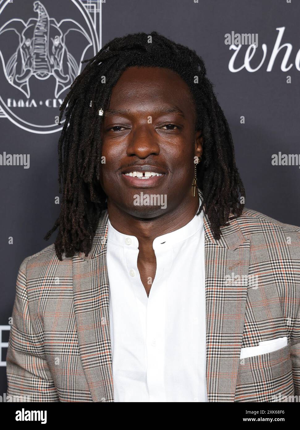 VENICE, CA- JULY 20: Victor Kamwendo at 'A Night with Whoopi' Celebrating WhoopFamÕs Emma ...
