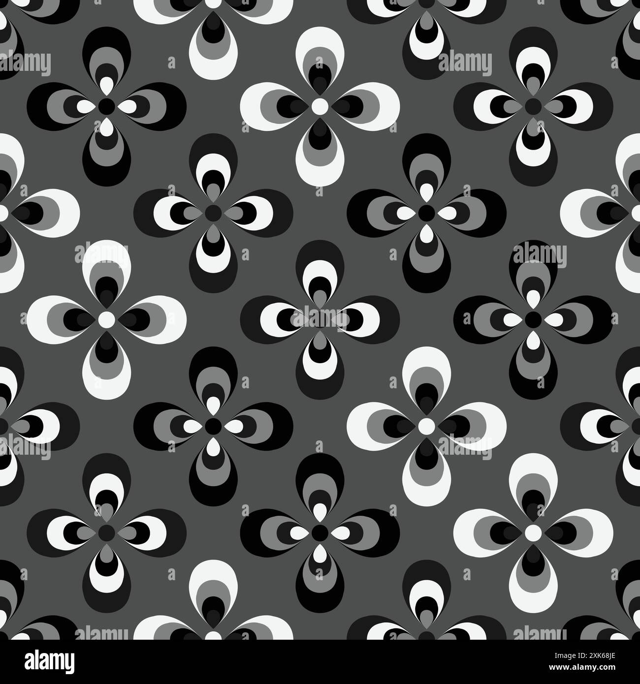 Geometric flower pattern hi-res stock photography and images - Alamy