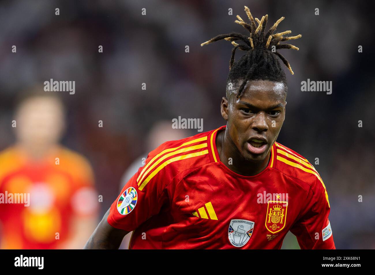 Nico Williams of Spain seen during the UEFA EURO 2024 final match ...
