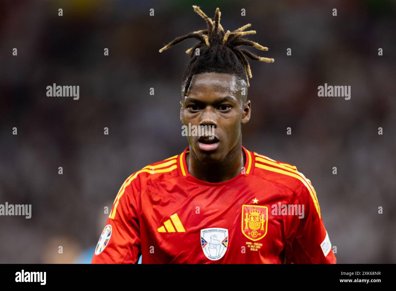Nico Williams of Spain seen during the UEFA EURO 2024 final match ...