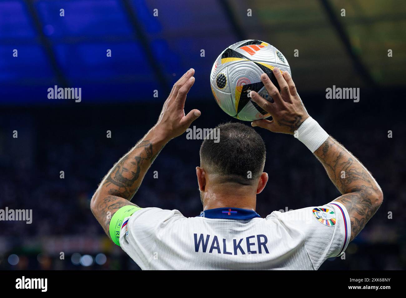 Kyle Walker of England seen in action during the UEFA EURO 2024 final ...