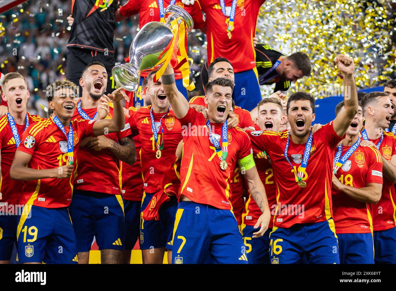 Dani Olmo, Lamine Yamal, Jose Luis Mato Sanmartín, known as Joselu ...