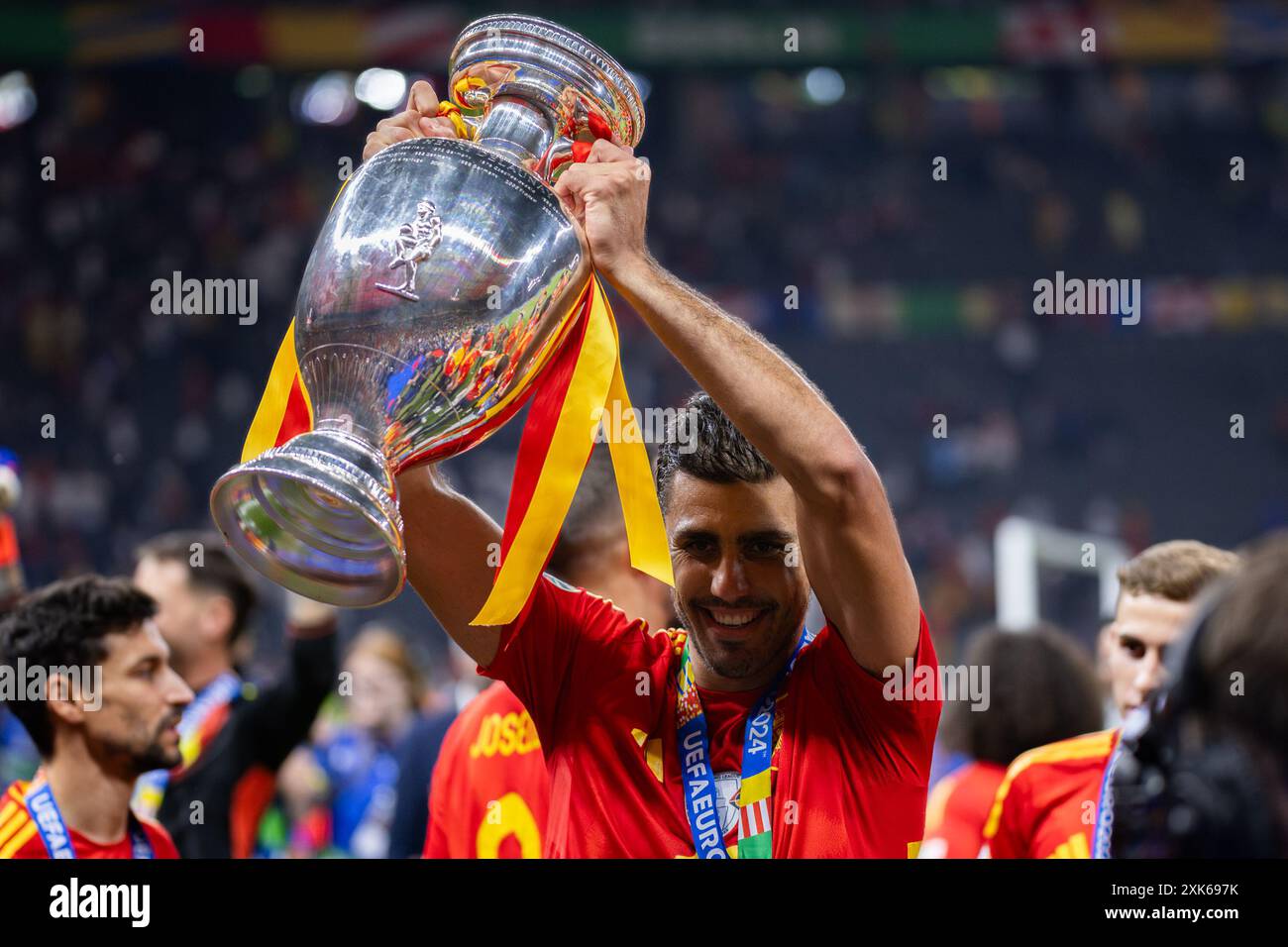 Rodrigo Hernandez Cascante, known as Rodri of Spain celebrates with ...