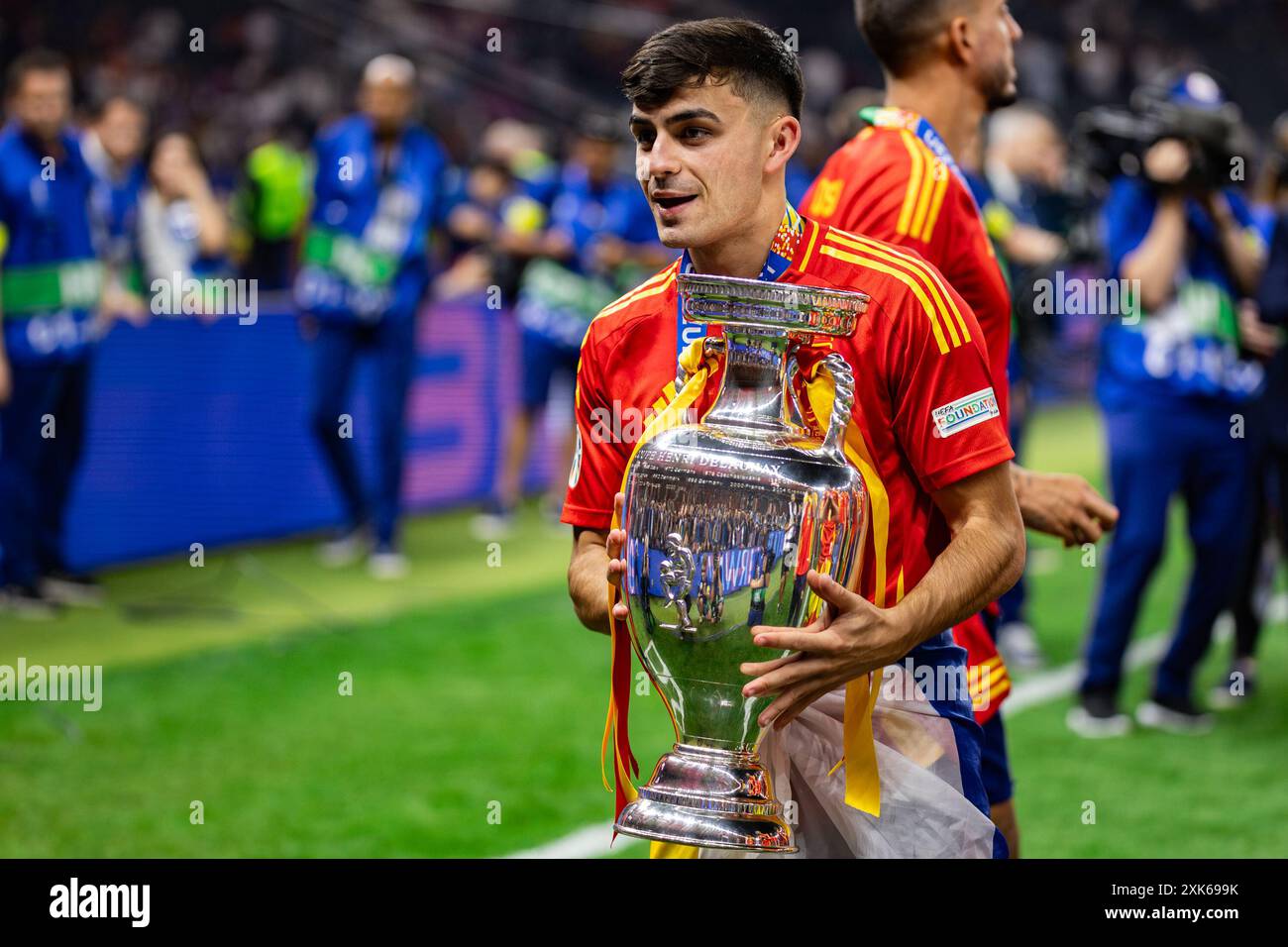 Pedro Gonzalez Lopez, well known as Pedri of Spain celebrates with ...