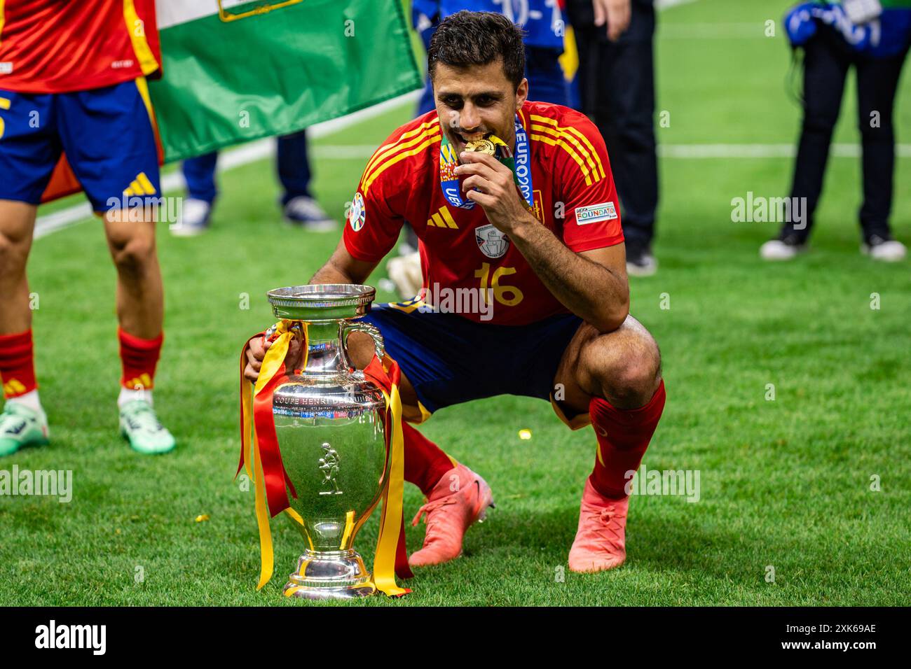 Rodrigo Hernandez Cascante, known as Rodri of Spain celebrate with ...