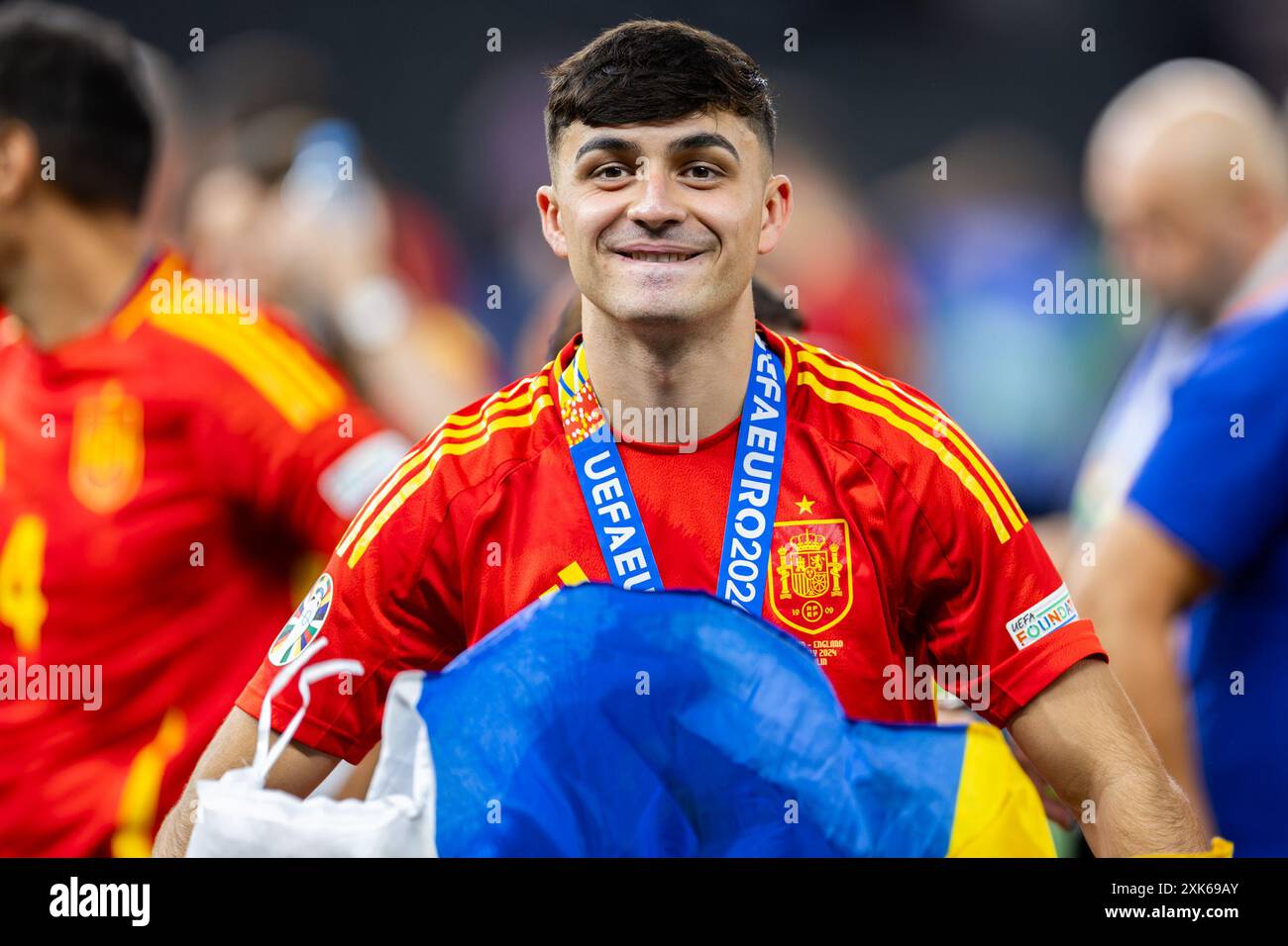 Pedro Gonzalez Lopez, well known as Pedri of Spain celebrates with ...