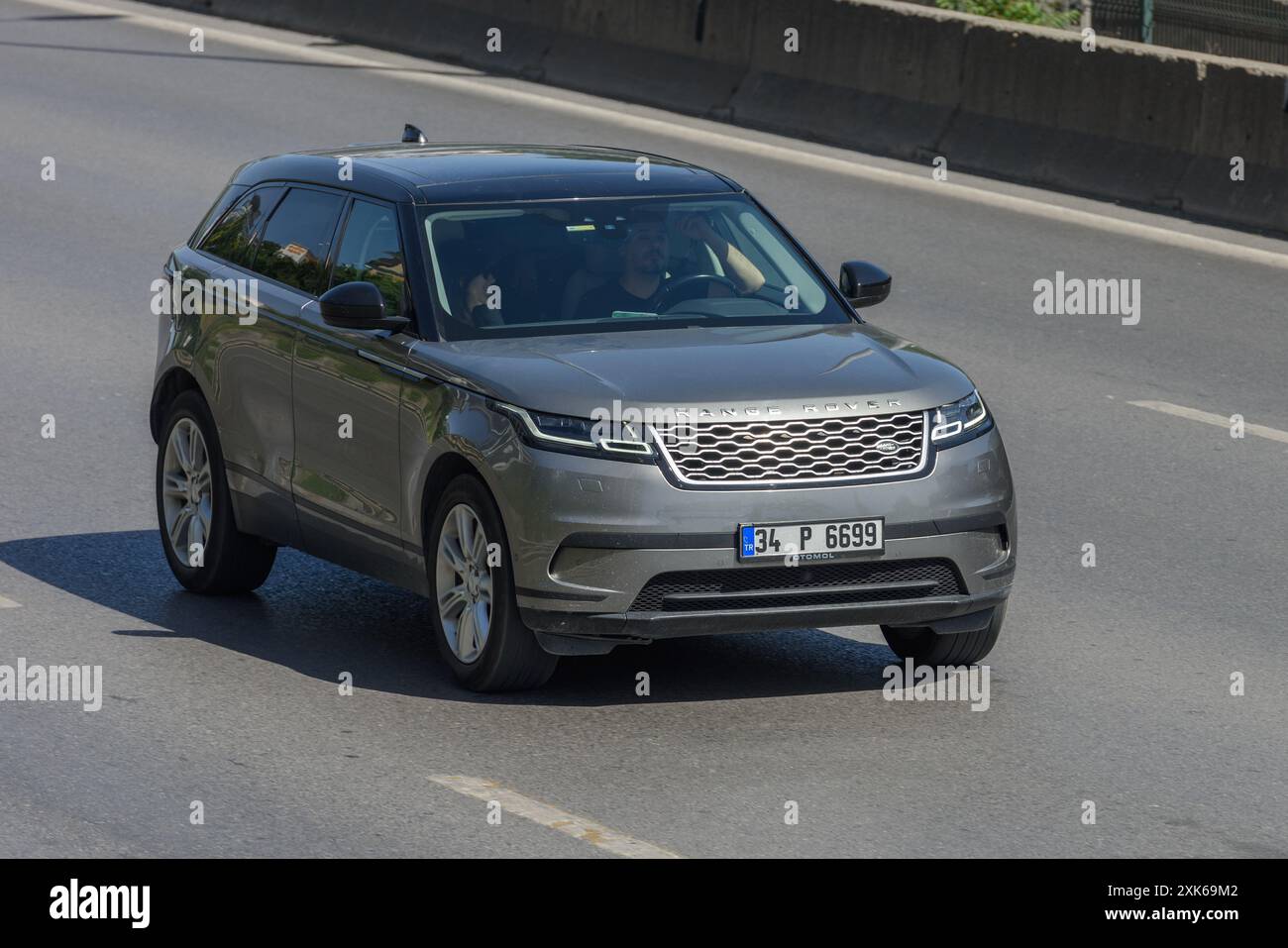 ISTANBUL, TURKEY - JULY 7, 2024: Range Rover Evoque is a subcompact ...