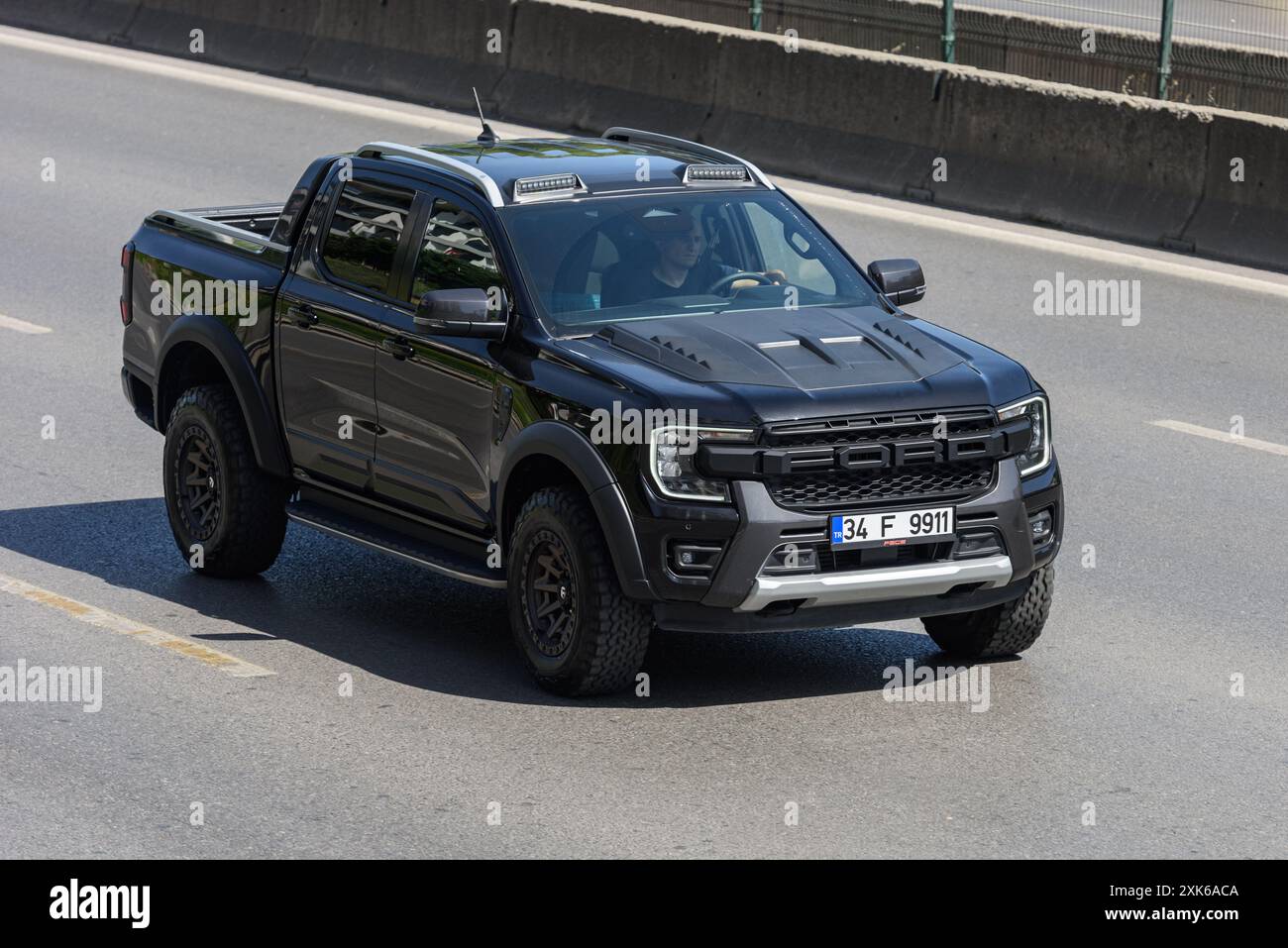 ISTANBUL, TURKEY - JULY 7, 2024: Ford Ranger on the highyway. Ford ...