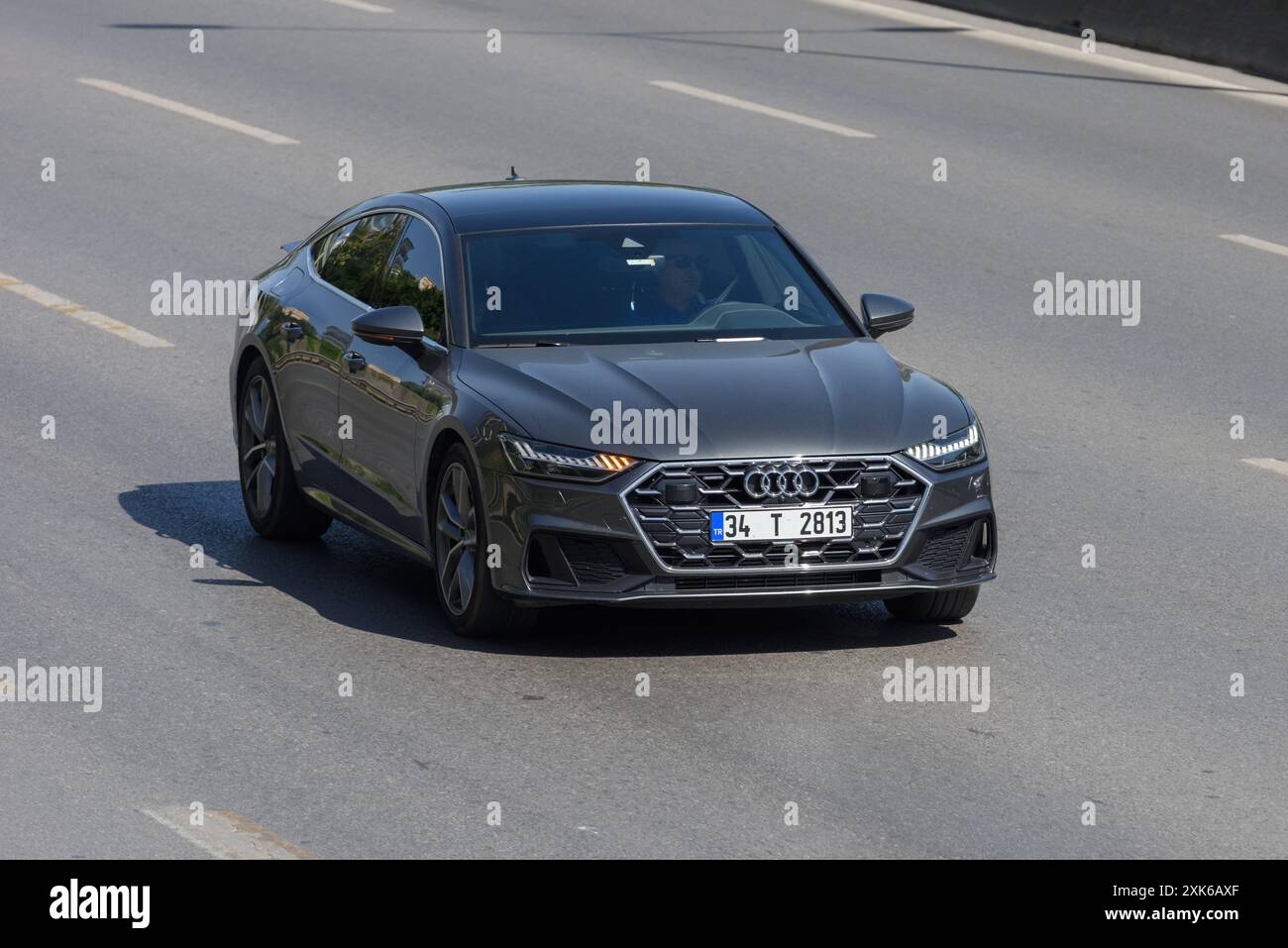 ISTANBUL-TURKEY - JULY 7, 2024: Audi A4 is a range of executive cars ...