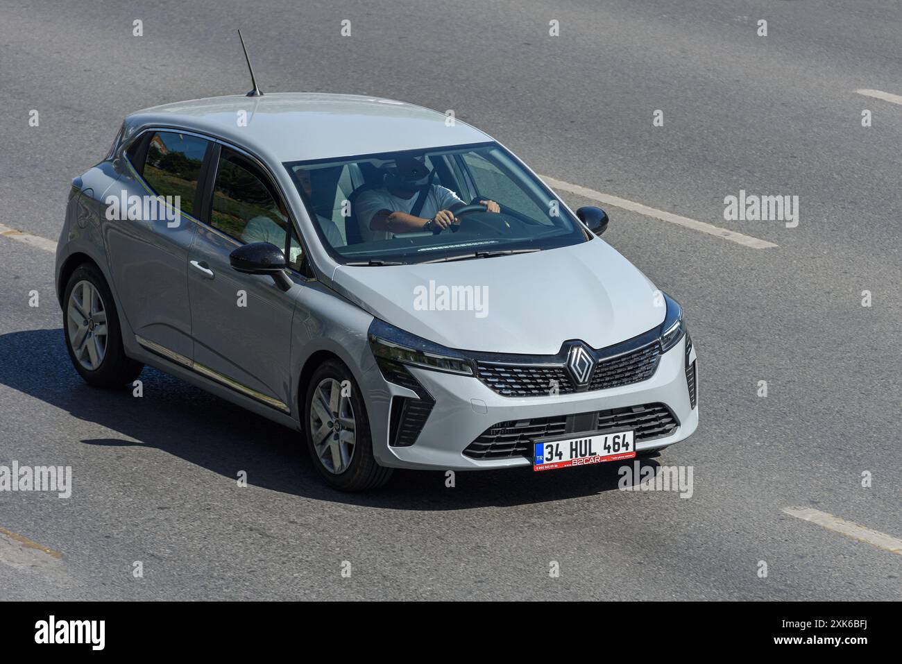 ISTANBUL, TURKEY - JULY 11, 2024: Renault Clio is a supermini car (B ...