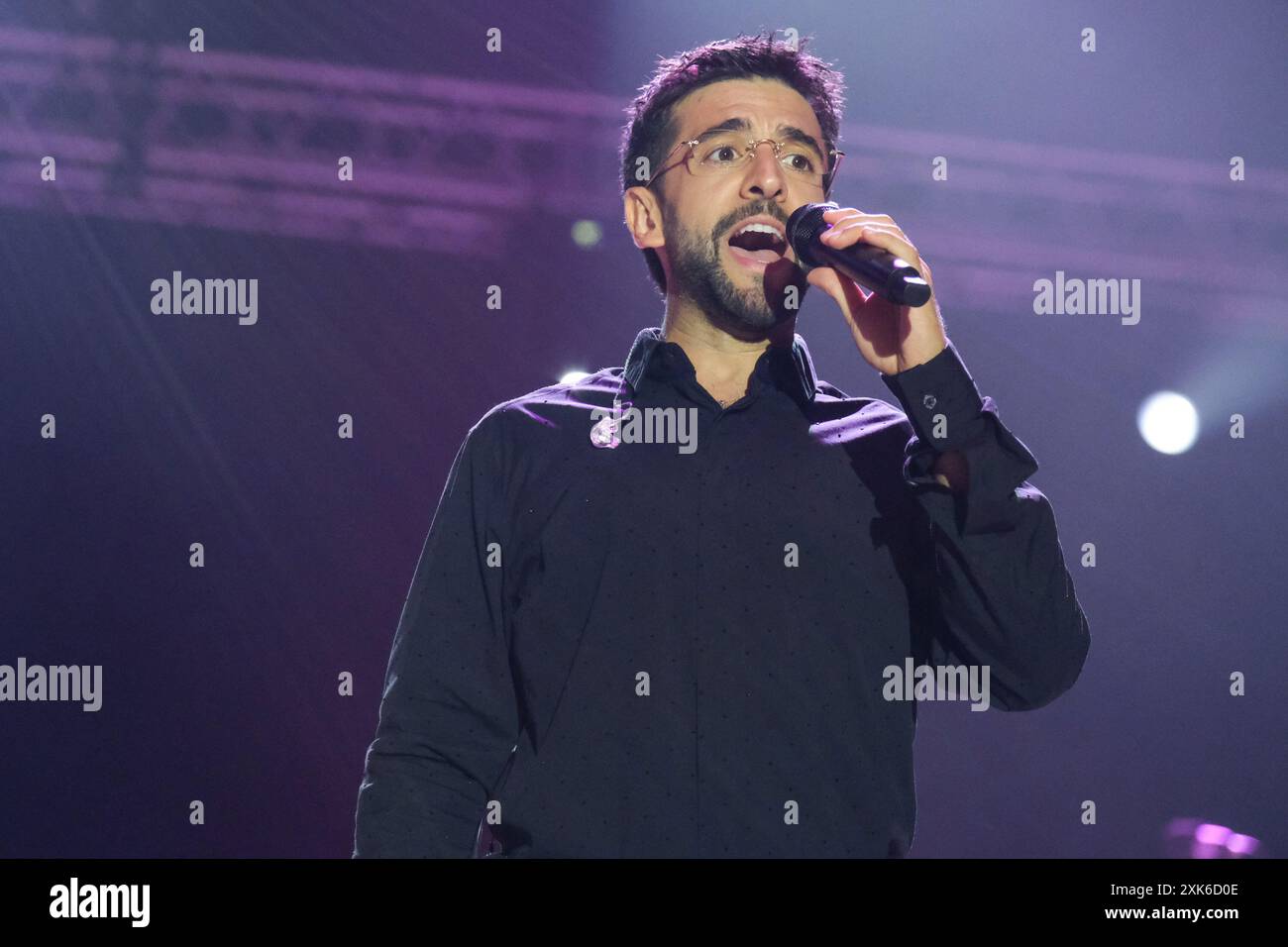 Lanciano, Italy. 20th July, 2024. Piero Barone of the Italian group Il ...