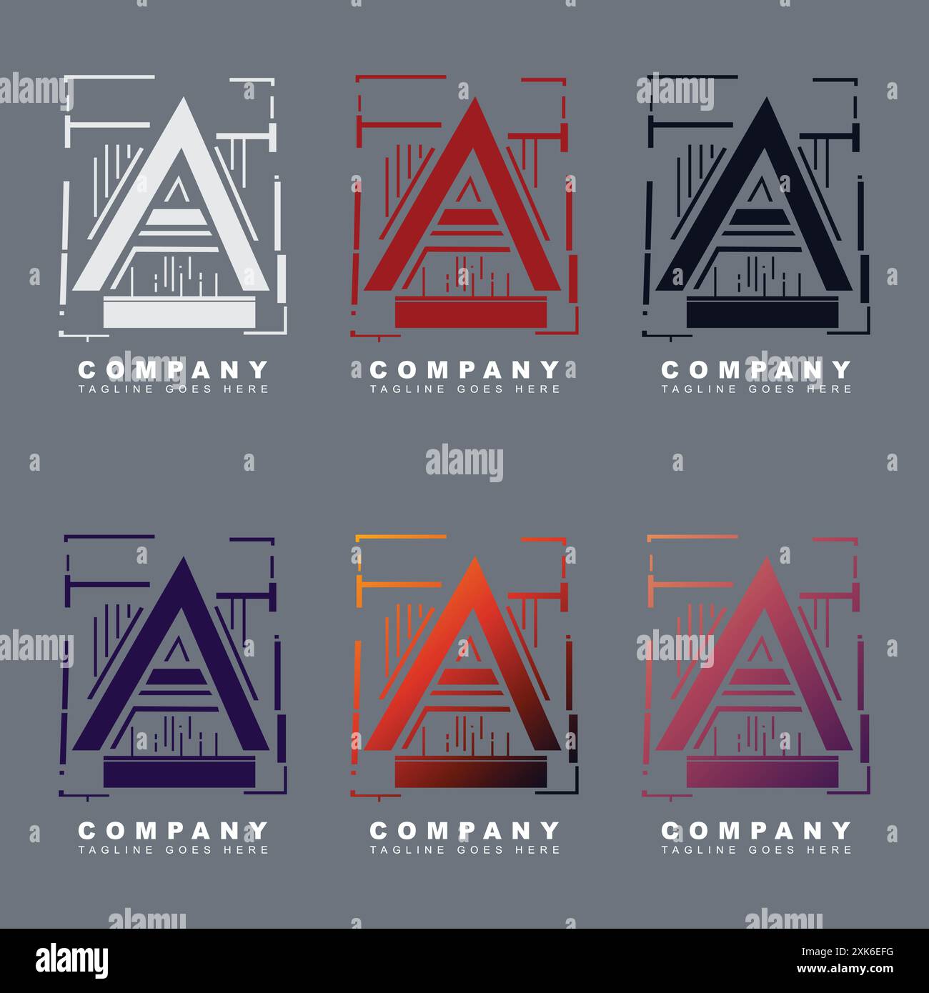 Sleek and professional letter A logo using a monogram-style for an ...