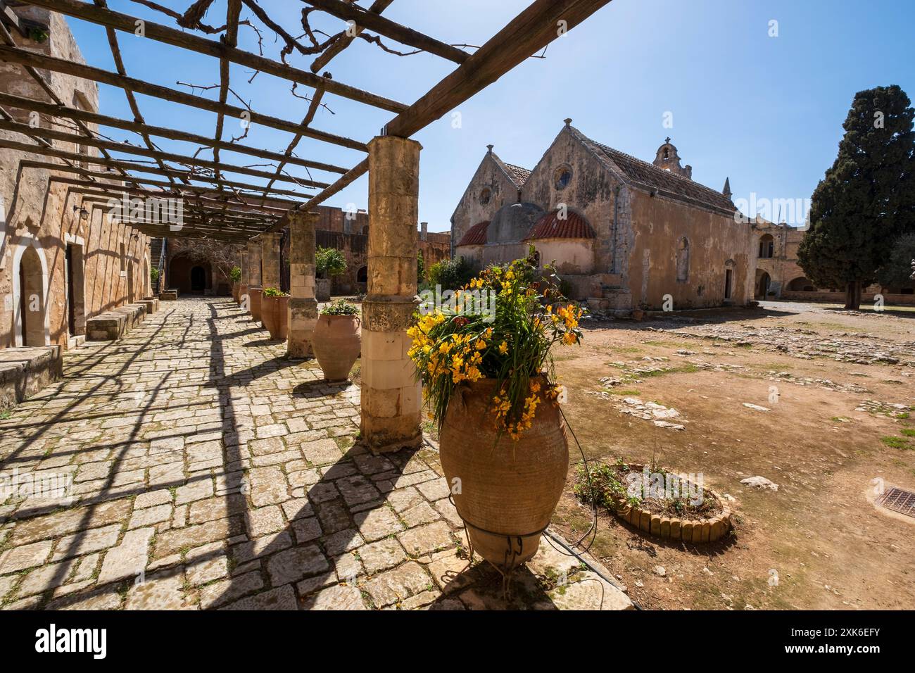 Arkadi Monastery, Crete Stock Photo - Alamy