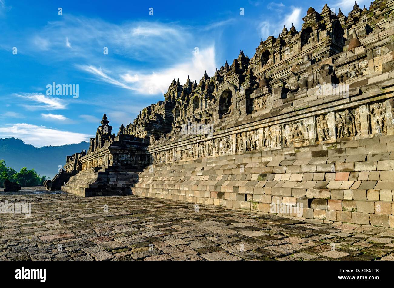 Buddhist temple of Borobudur. Java. Indonesia Stock Photo - Alamy