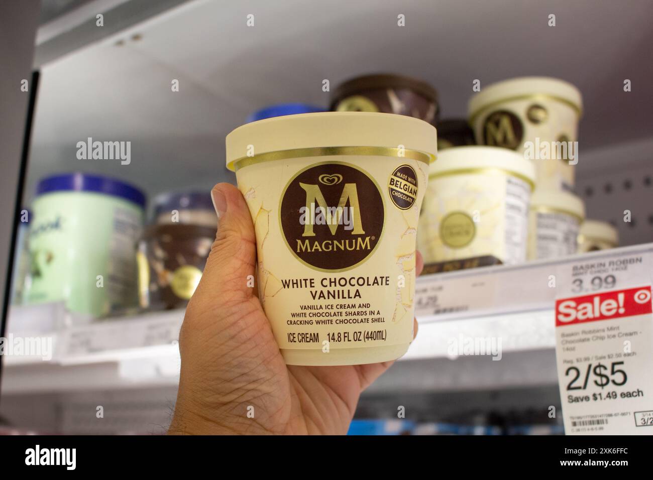 Freezer ice cream carton hi-res stock photography and images - Alamy