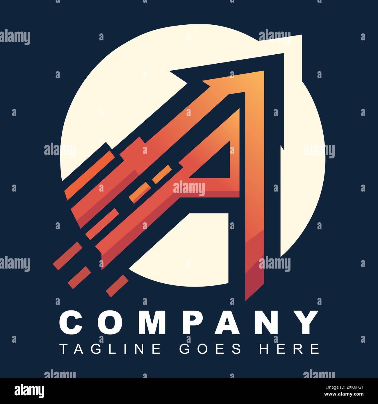 Directional movement logo hi-res stock photography and images - Alamy