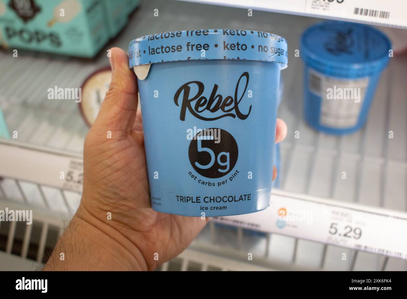 Freezer ice cream carton hi-res stock photography and images - Alamy