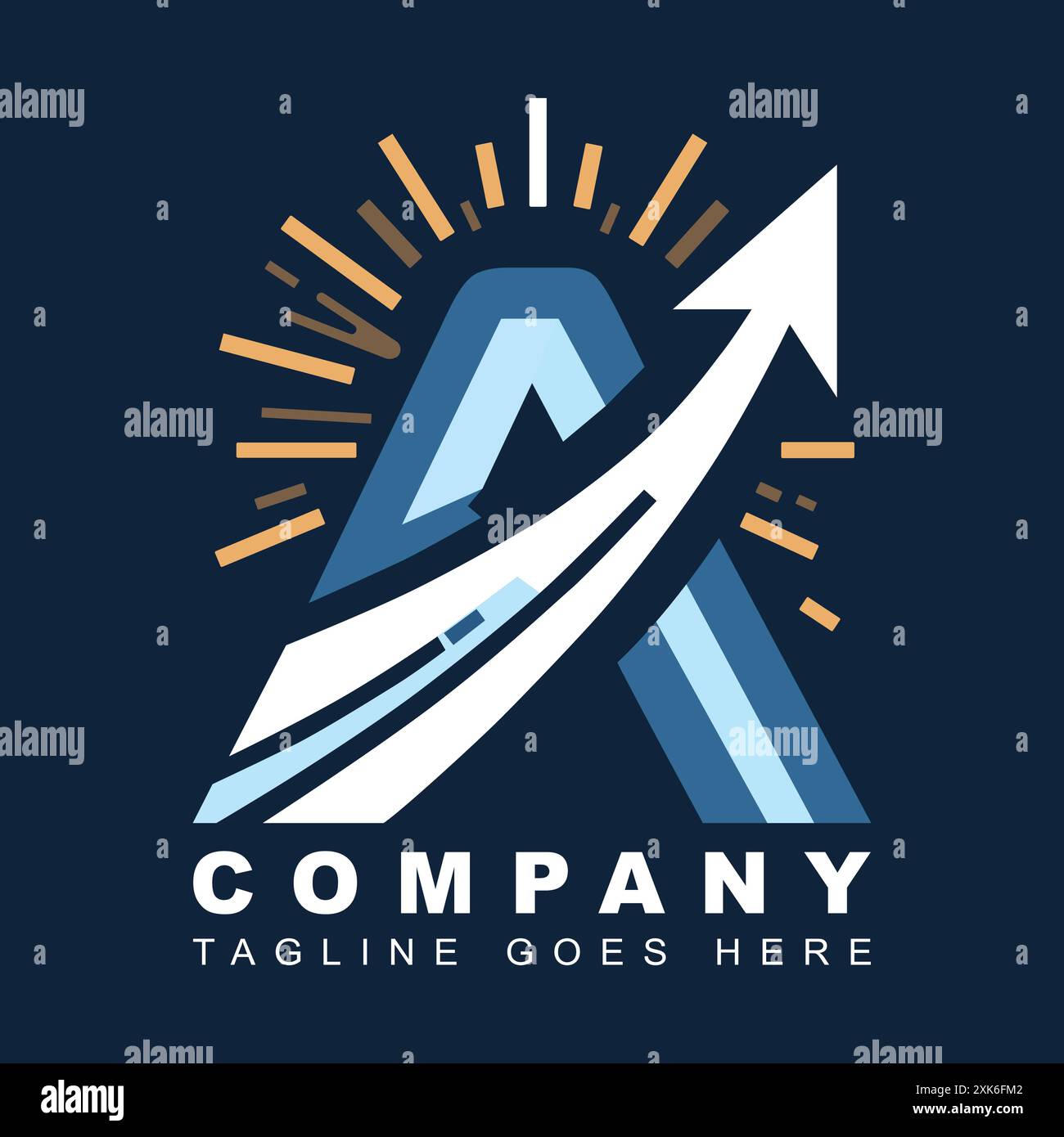 Directional movement logo hi-res stock photography and images - Alamy