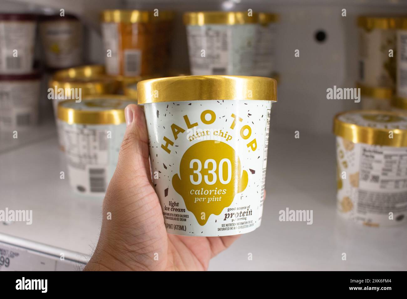 Freezer ice cream carton hi-res stock photography and images - Alamy