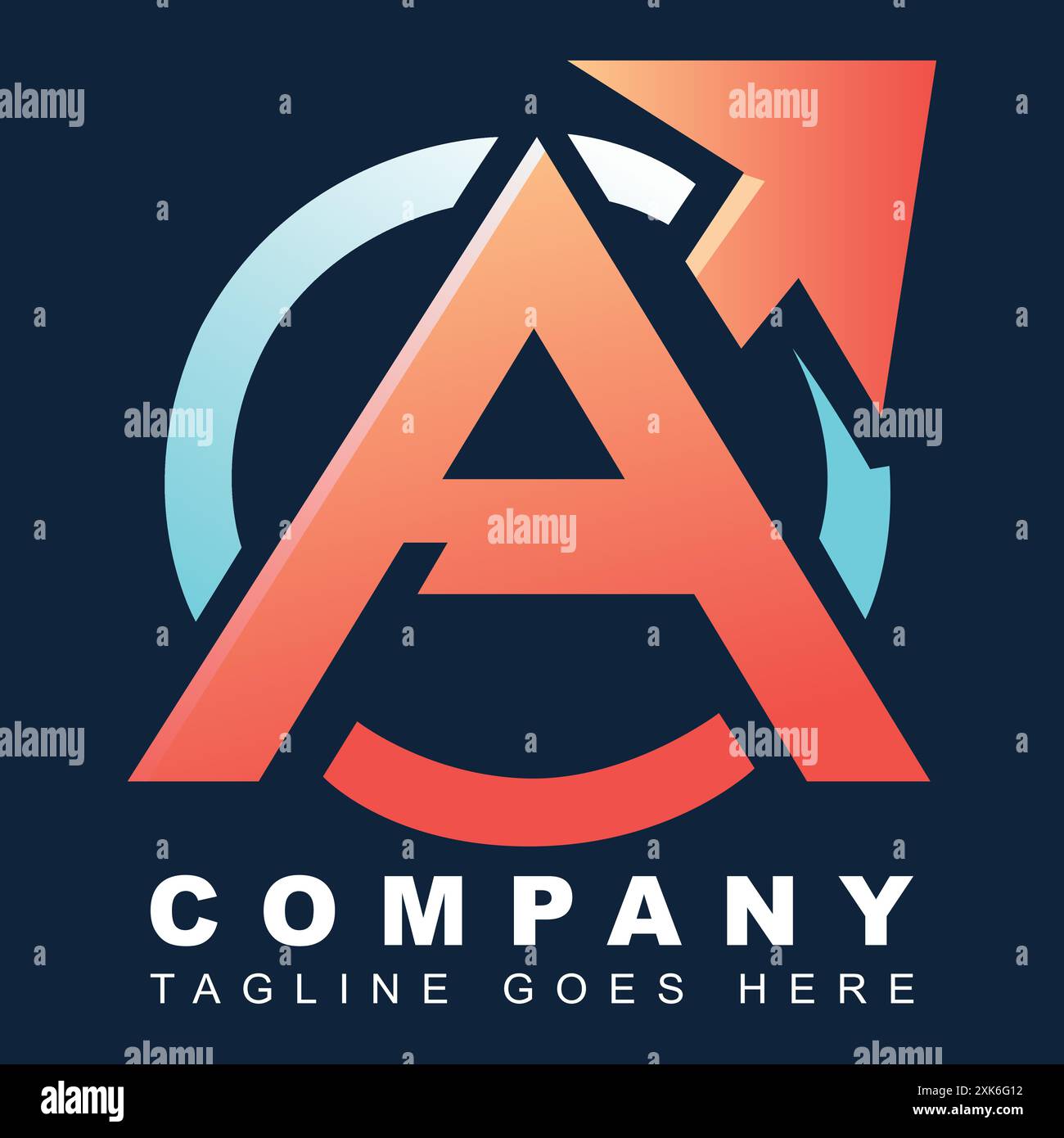 Directional movement logo hi-res stock photography and images - Alamy