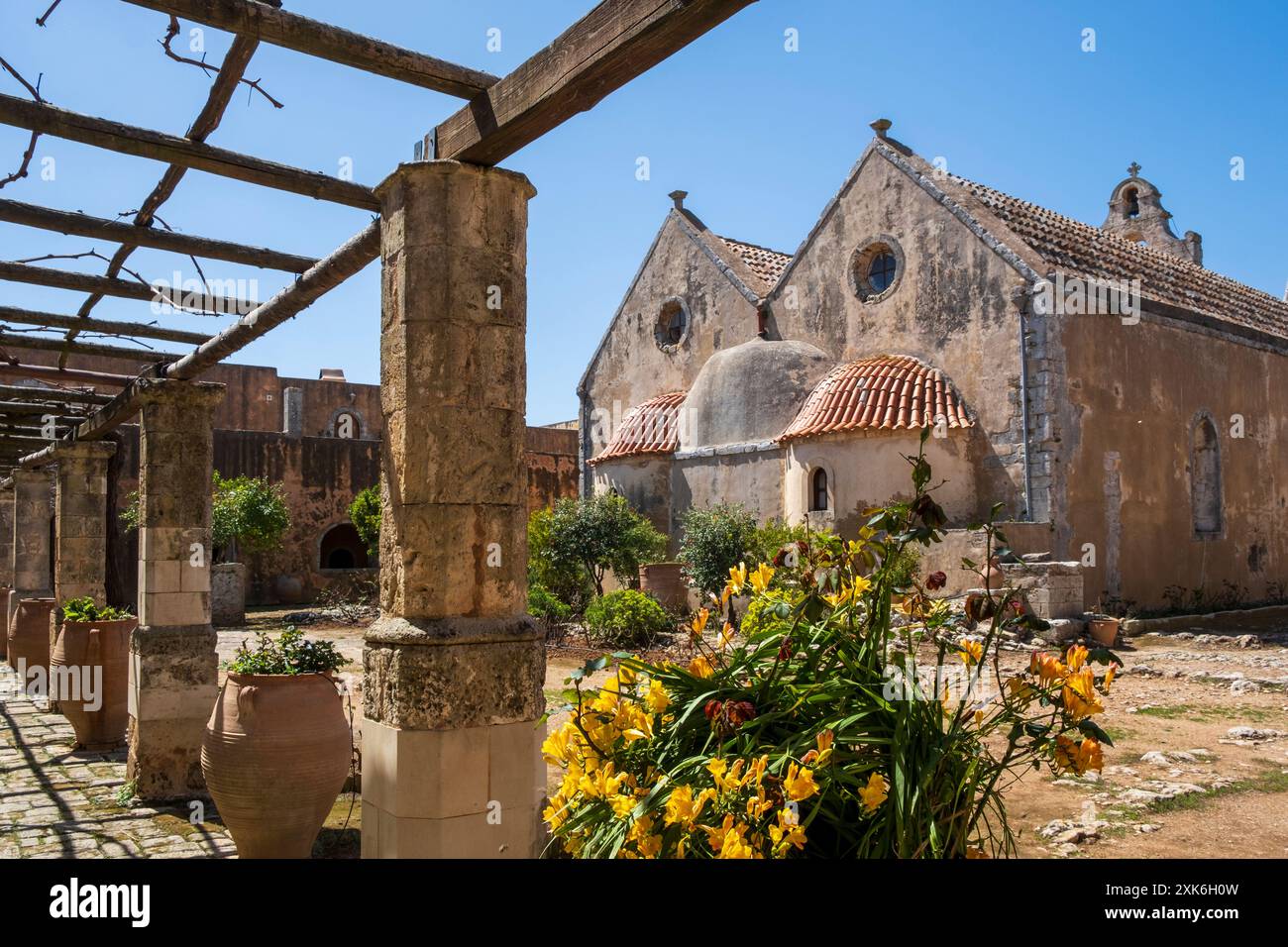 Arkadi Monastery, Crete Stock Photo - Alamy