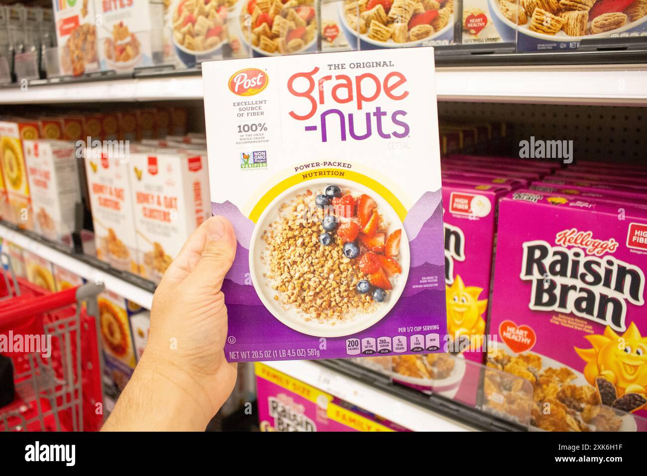 Grape nuts cereal box hi-res stock photography and images - Alamy
