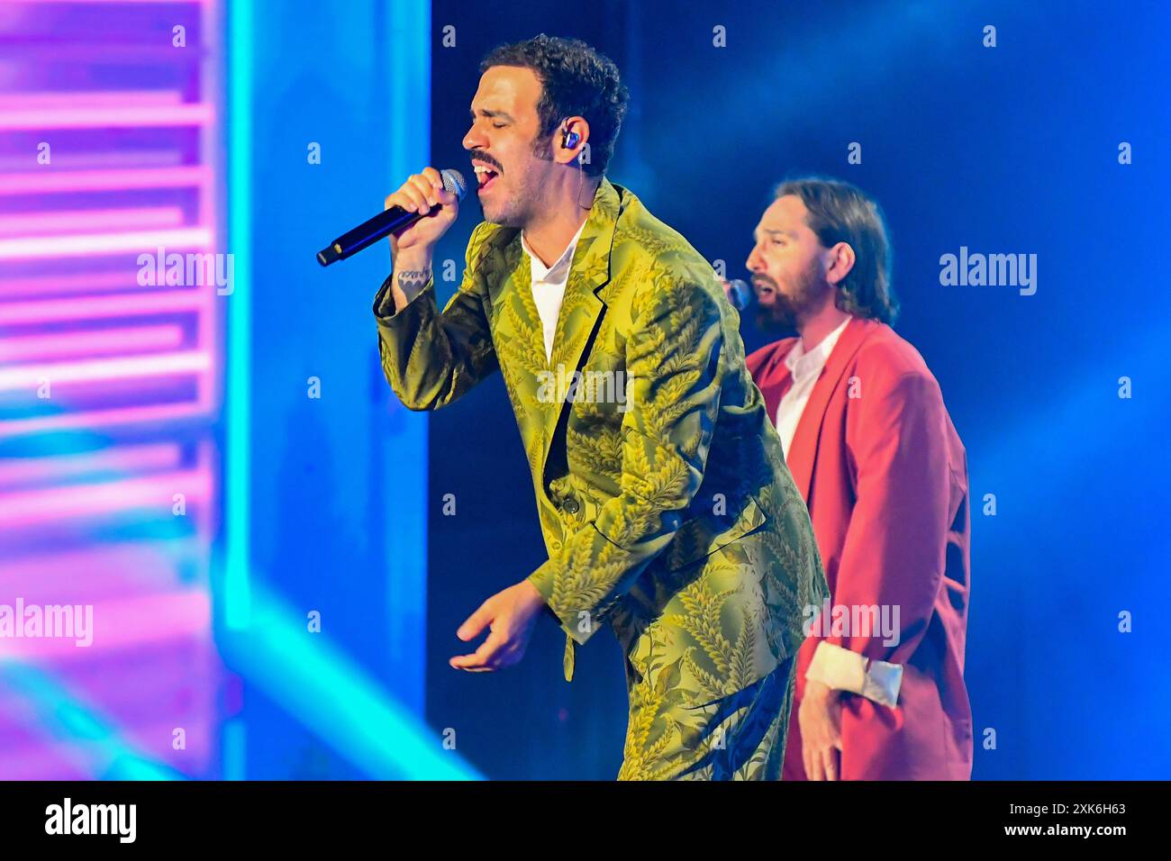 Lorenzo Urciullo, pseudonym of Colapesce, is performing as Colapesce ...