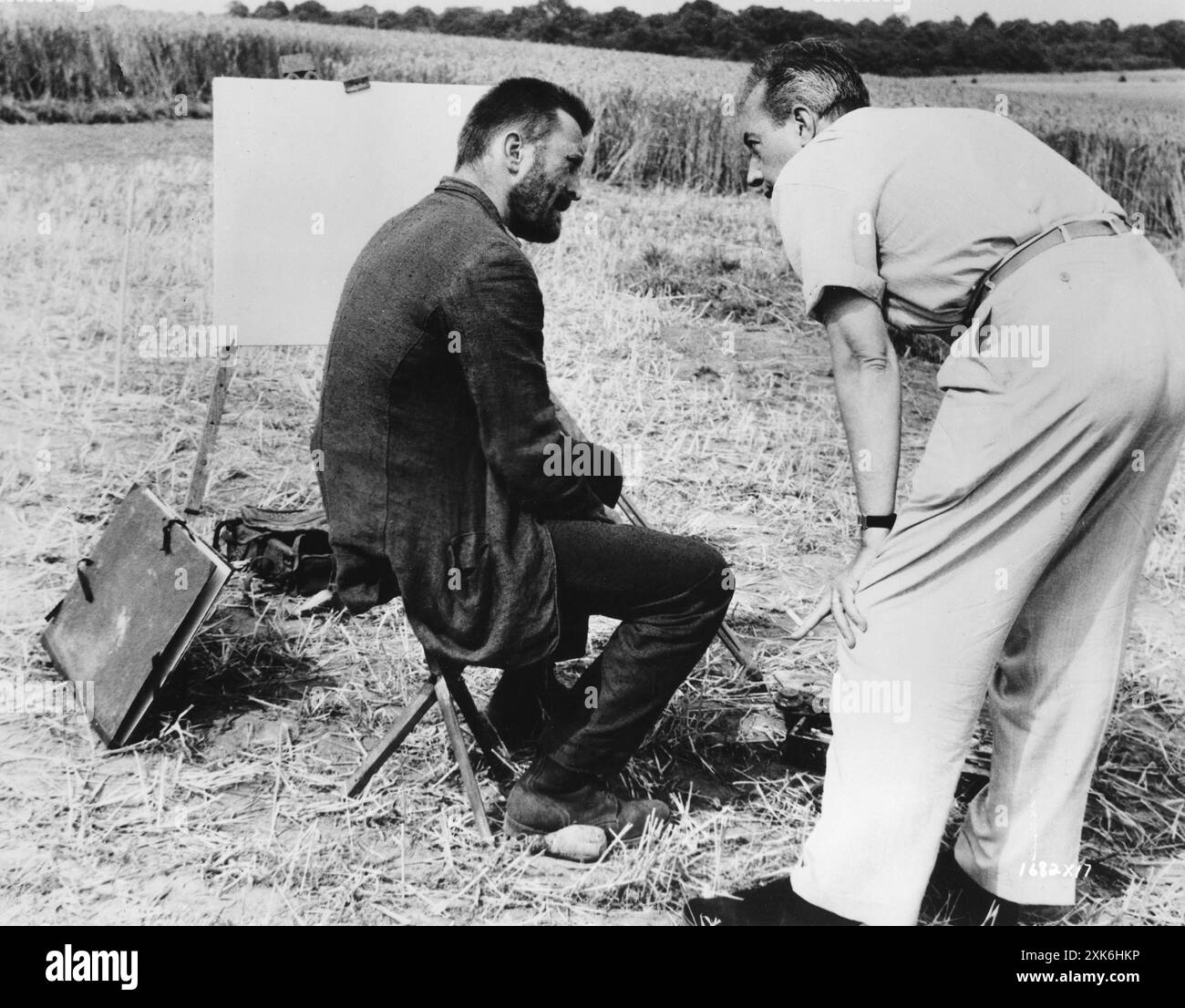 KIRK DOUGLAS as VINCENT VAN GOGH and VINCENTE MINNELLI on location in ...