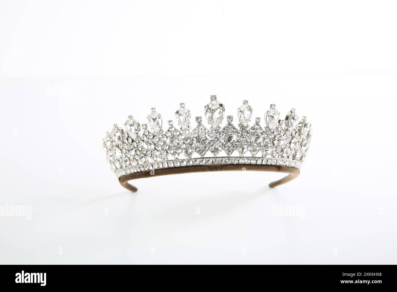 Tiara head decoration on whites studio background Stock Photo - Alamy