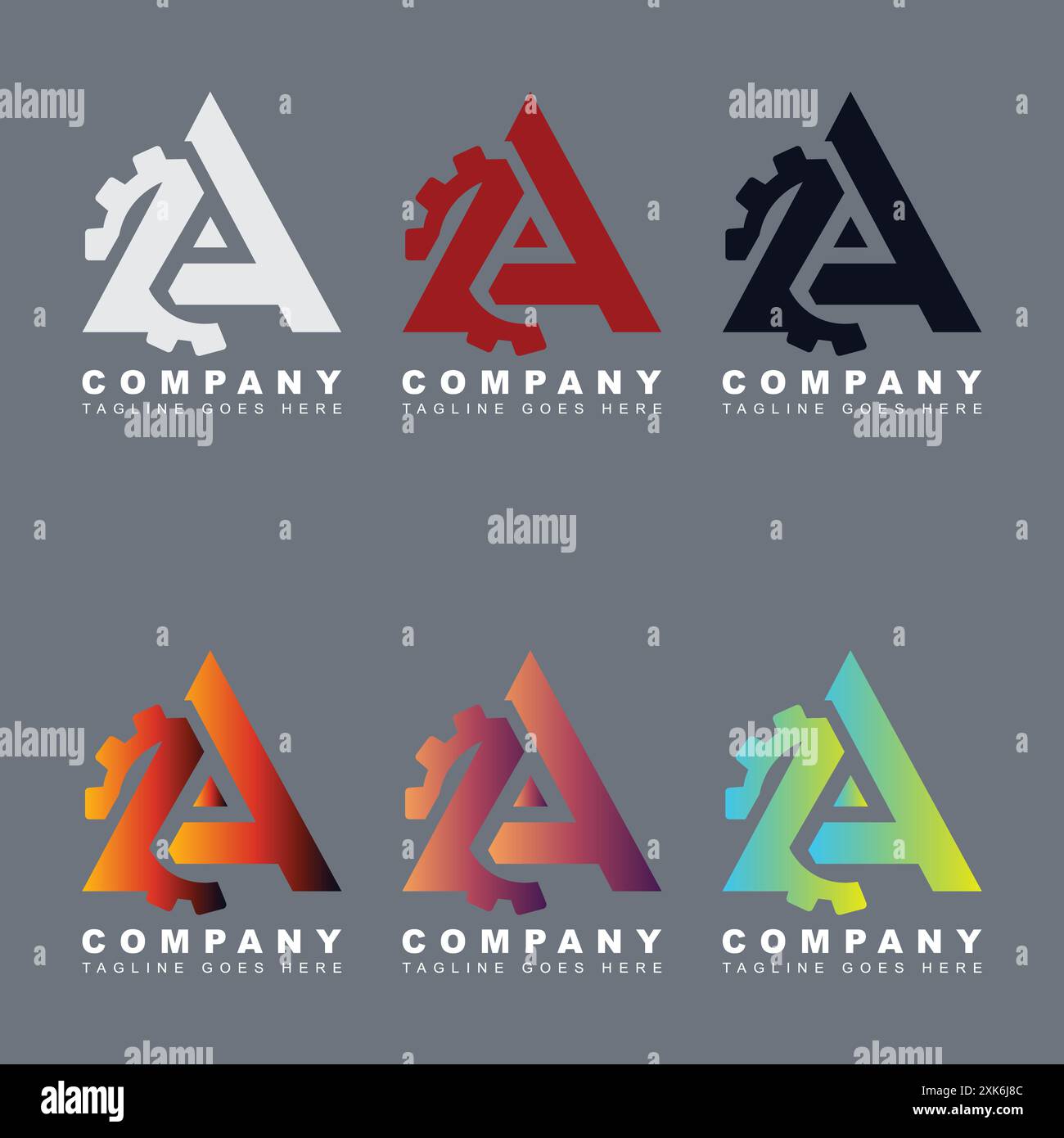 A letter logo that combines the letter with an iconic symbol Stock ...