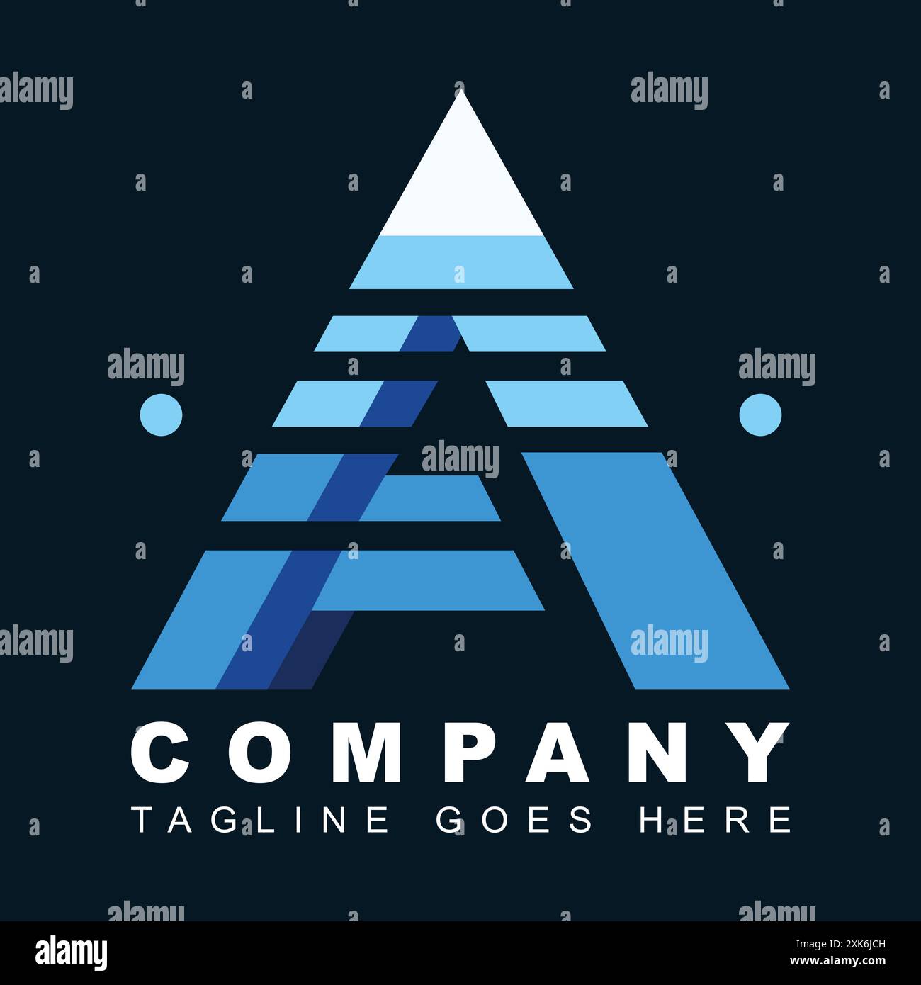 A letter logo that combines the letter with an iconic symbol Stock ...