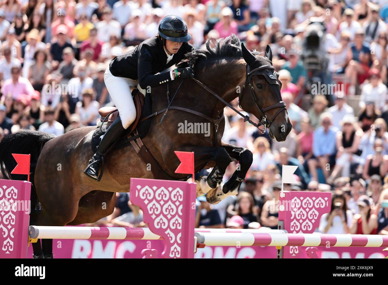 Dinard, France. 21st July, 2024. Martin Fuchs of Switzerland with ...