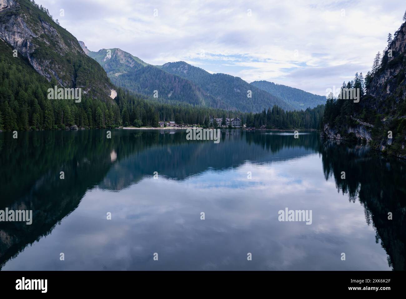The Pragser Wildsee, or Lake Prags, Lake Braies (Italian: Lago di ...