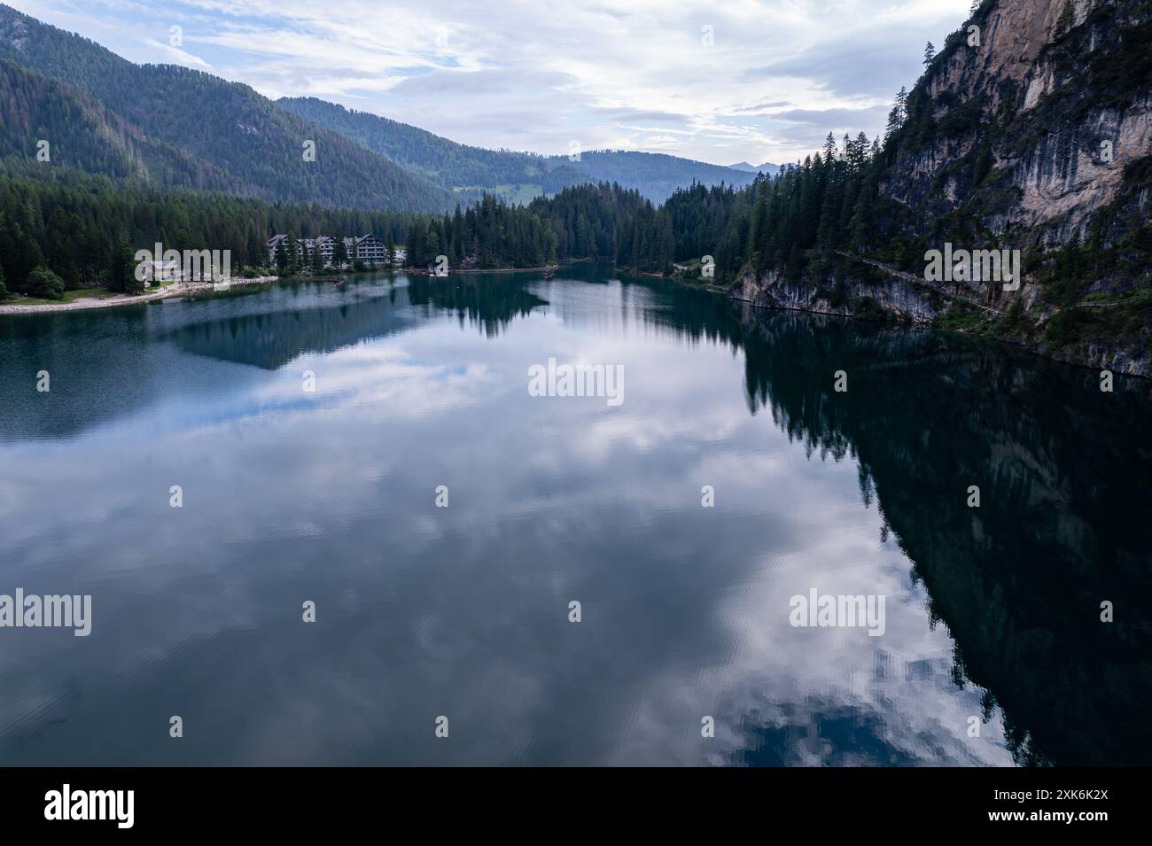 The Pragser Wildsee, or Lake Prags, Lake Braies (Italian: Lago di ...