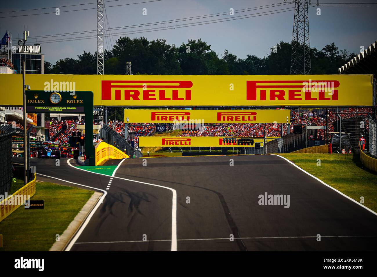 Start of the race, during the Hungarian GP, Budapest 18-21 July 2024 ...