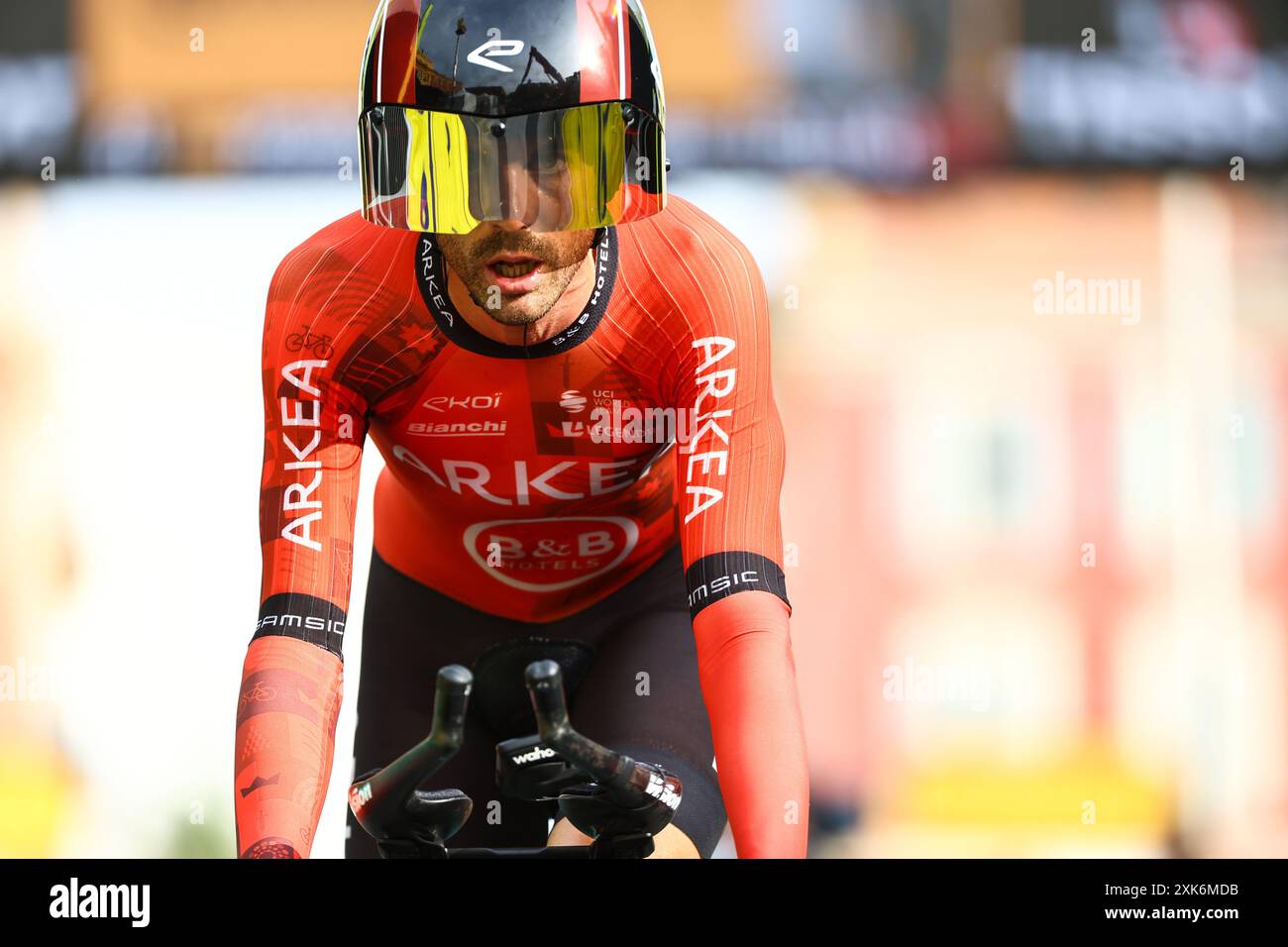 Nice, France. 21st July, 2024. Spanish Cristian Rodriguez of Arkea-BB ...