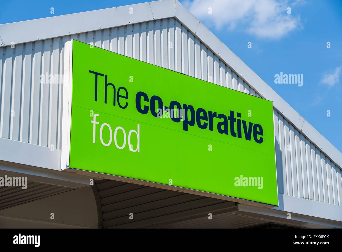 Cromer, Norfolk, UK - July 19 2024: External signage of the food brand ...
