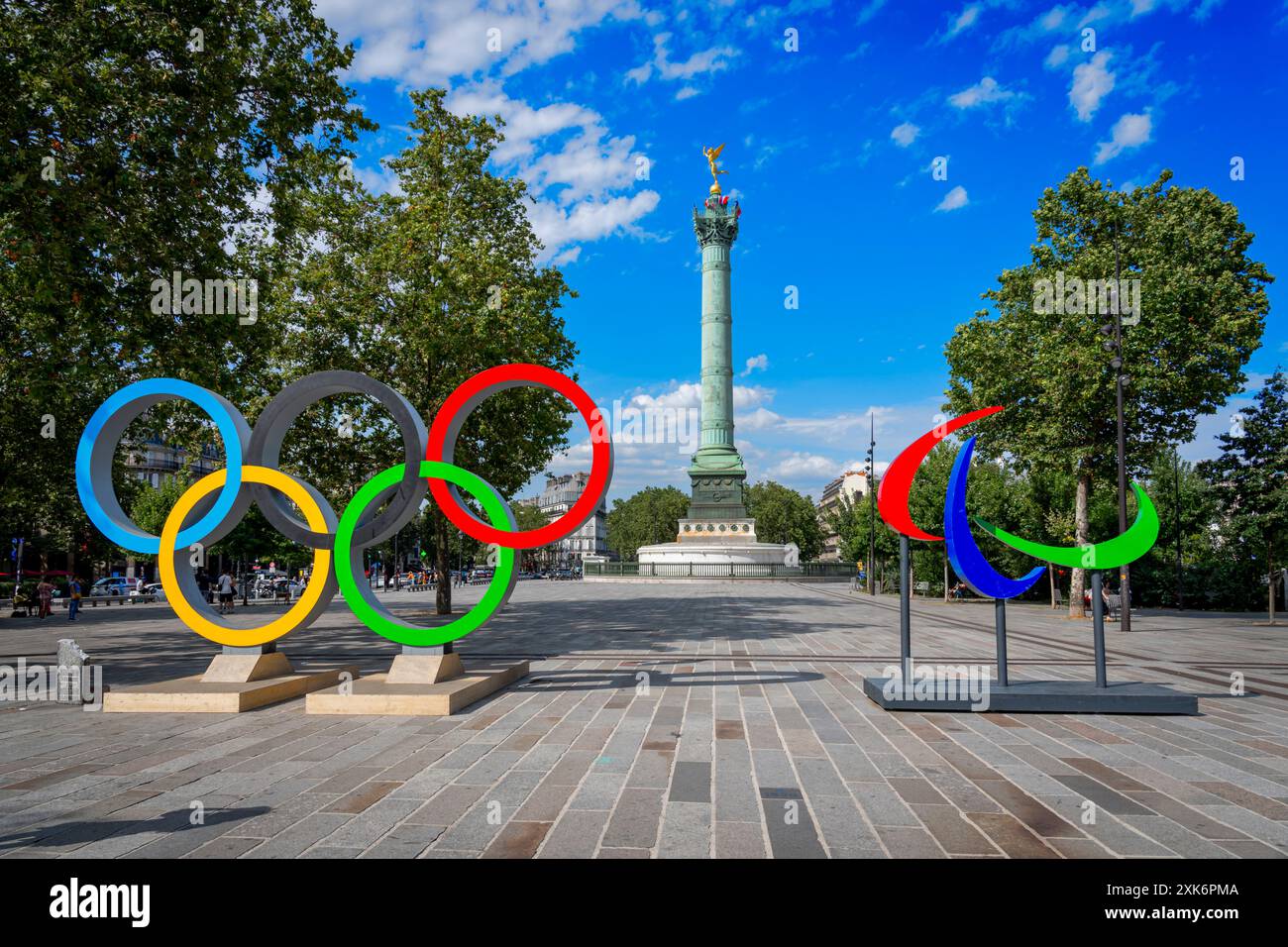 Paris, France - 07 20 2024: Olympic Games Paris 2024. View of the ...