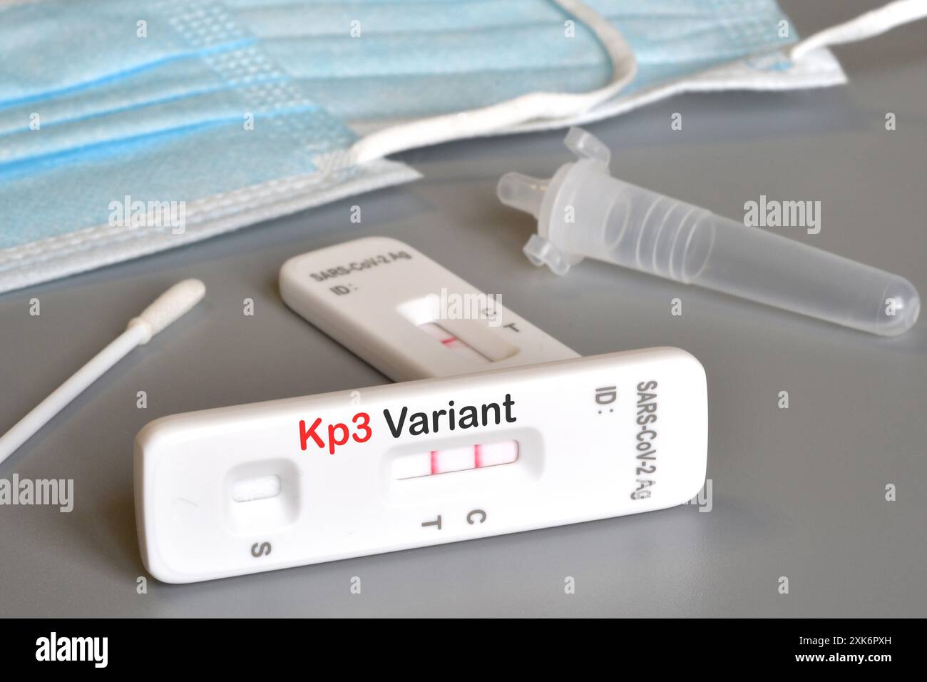 SARS‑CoV‑2 antigen test kit for self testing with positive result with ...