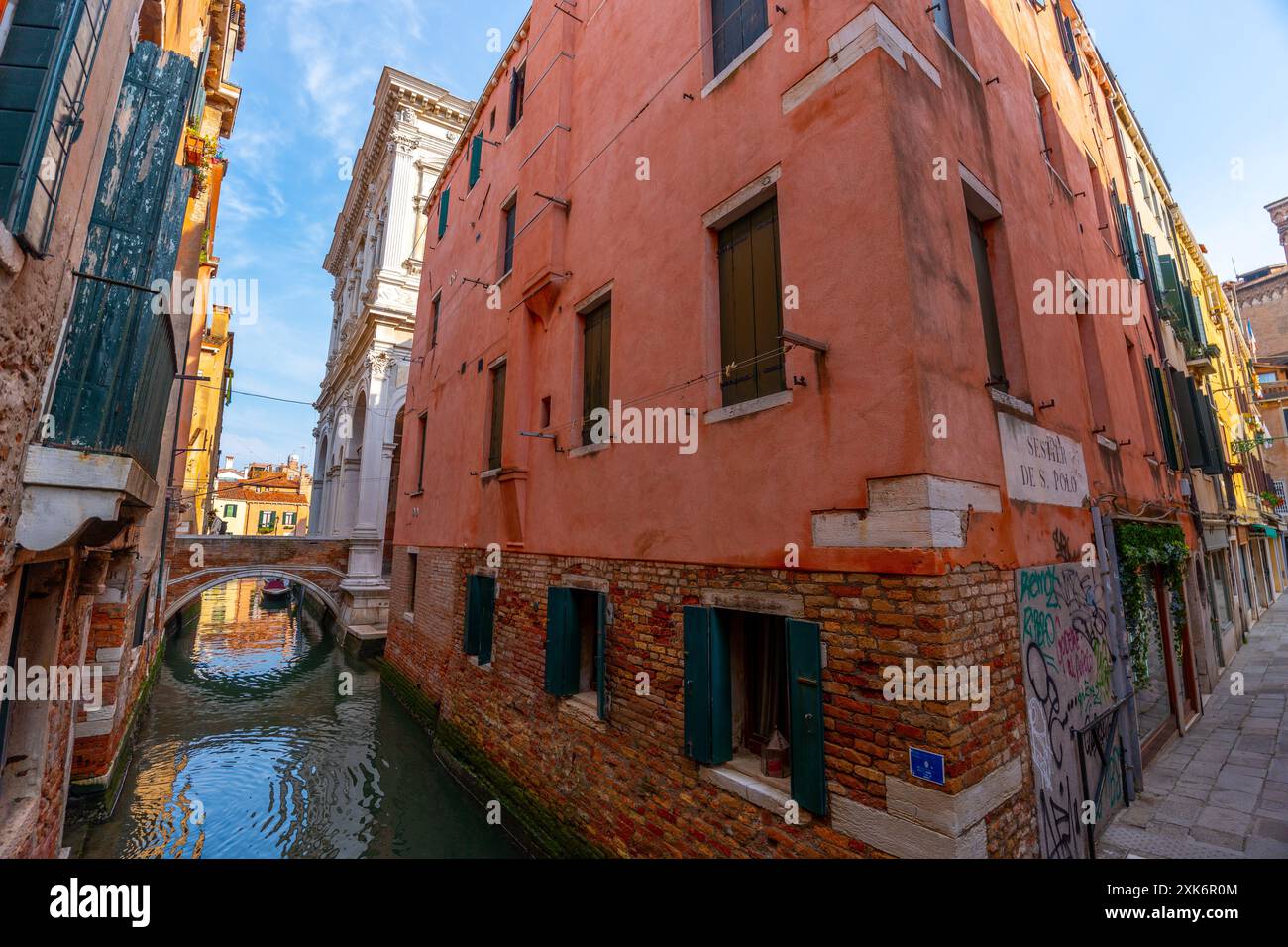 Venice, Italy - June 04, 2024: Venetian Canal and Alley: A Blend of ...
