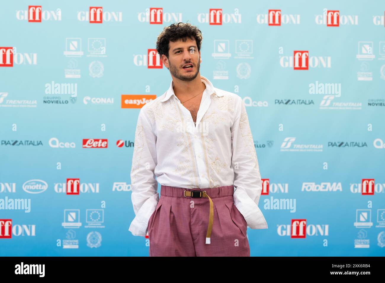 Giffoni Valle Piana, Salerno, Italy. 19th July, 2024. Italian actor Diego Giangrasso attends the ...