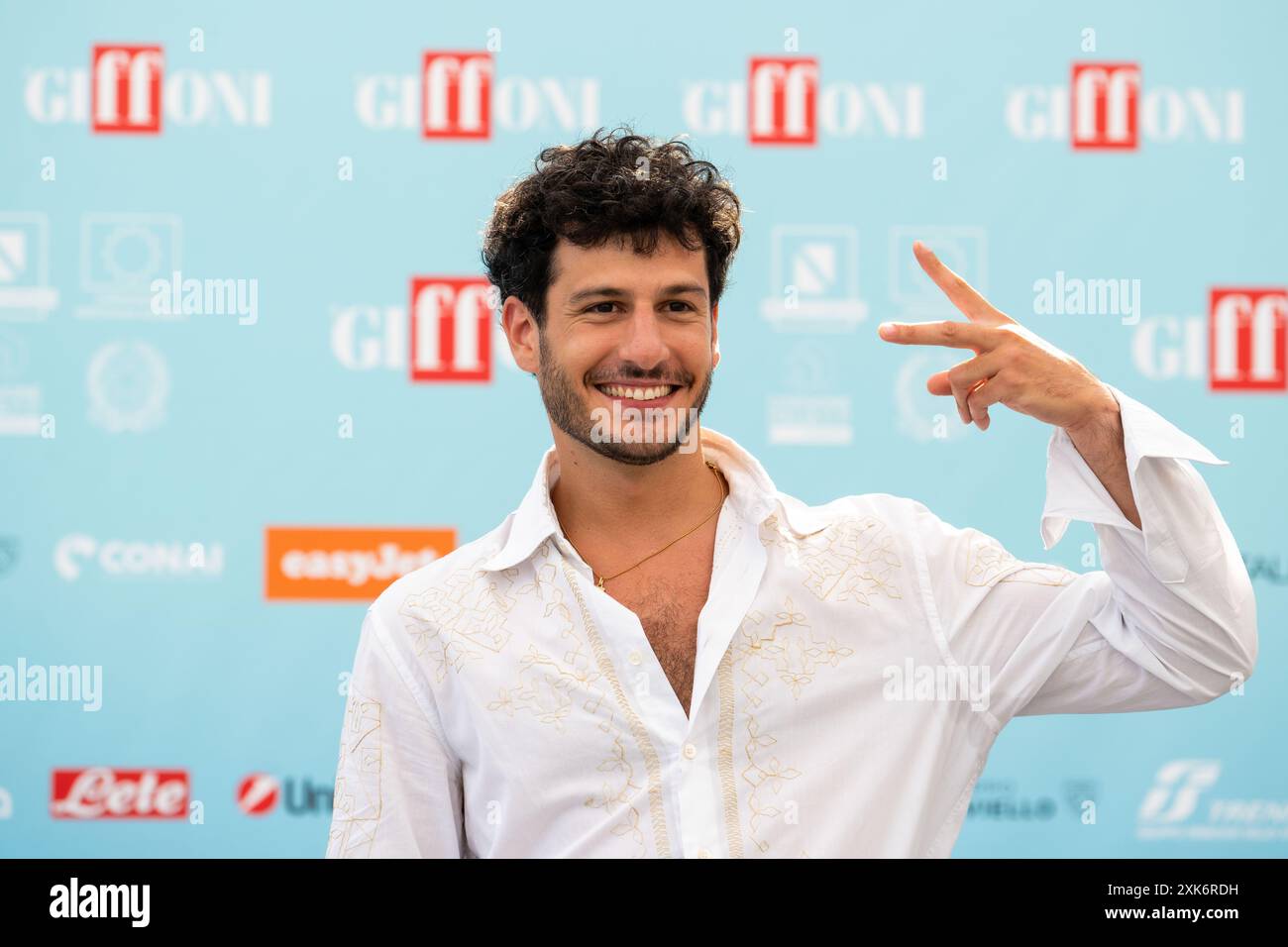 Giffoni Valle Piana, Salerno, Italy. 19th July, 2024. Italian actor Diego Giangrasso attends the ...