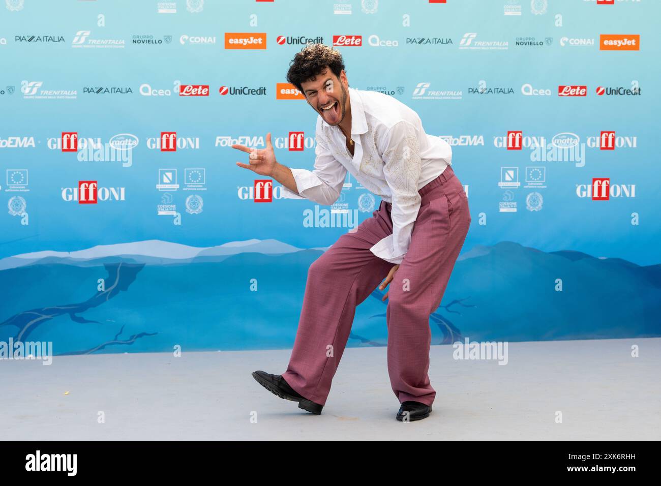 Giffoni Valle Piana, Salerno, Italy. 19th July, 2024. Italian actor Diego Giangrasso attends the ...