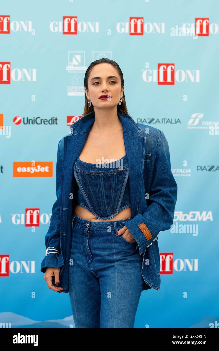 Giffoni Valle Piana, Salerno, Italy. 19th July, 2024. Italian actress ...