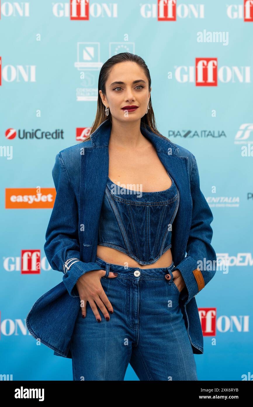 Giffoni Valle Piana, Salerno, Italy. 19th July, 2024. Italian actress ...