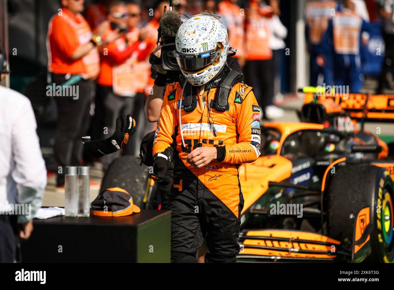 NORRIS Lando (gbr), McLaren F1 Team MCL38, portrait during the Formula 1 Hungarian Grand Prix ...