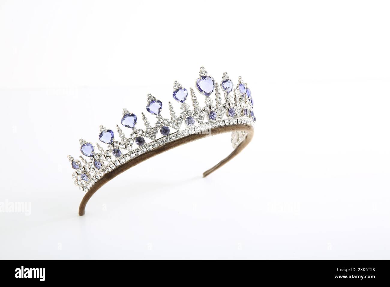 Tiara head decoration on whites studio background Stock Photo - Alamy