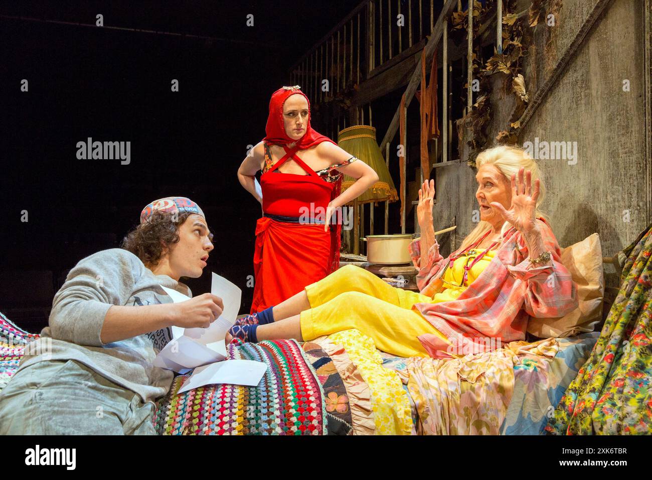 l-r: Aaron Sidwell (Jerry), Jenna Russell (as 'Little' Edie Beale ...